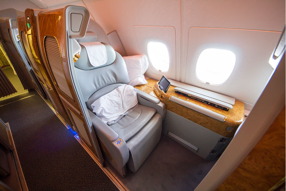 Inside Emirates’ A380 First Class: A Private Hotel Room in the Sky ...
